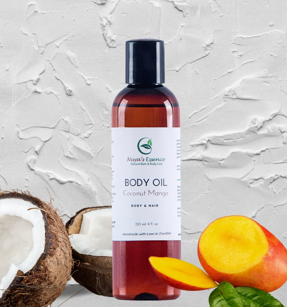 COCONUT MANGO BODY OIL – Nuya's Essence Zanzibar